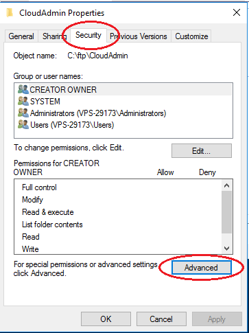 Setting up an FTP server on Windows Server 2016